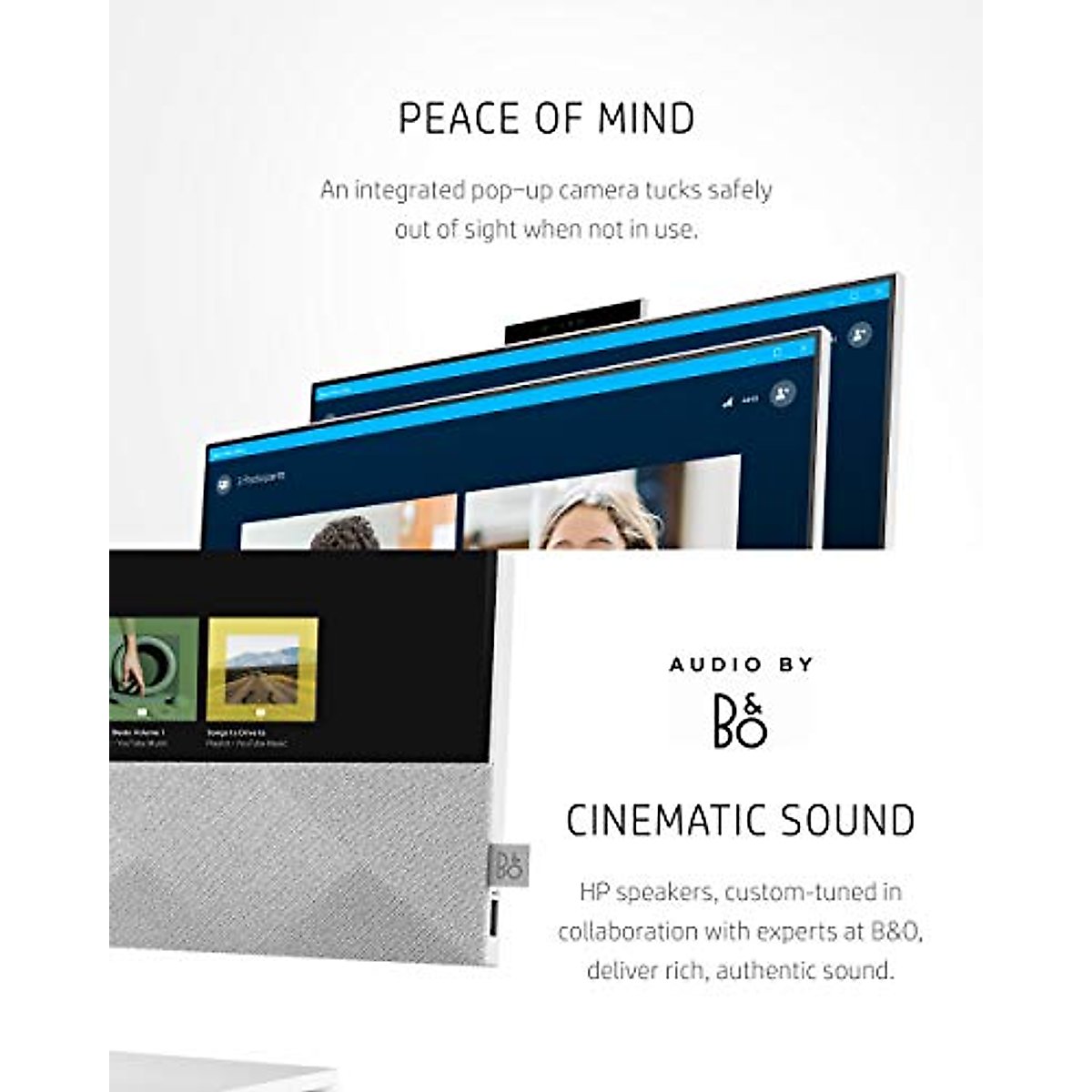 HP Pavilion 27-inch All-in-One Desktop, 10th Gen Intel i7-10700T Processor, 16 GB RAM, 1 TB SSD Storage, Full HD IPS Touchscreen, Windows 10 Home, Wireless Keyboard and Mouse Combo (27-d0080, 2020)