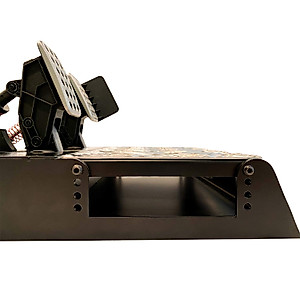 GTR Simulator RS30 Ultra Force Feedback Driving Racing Wheel Suede Leather Cover Instant Gear Shifters with V3 Responsive Adjustable Metal Base 2-Pedals for PC