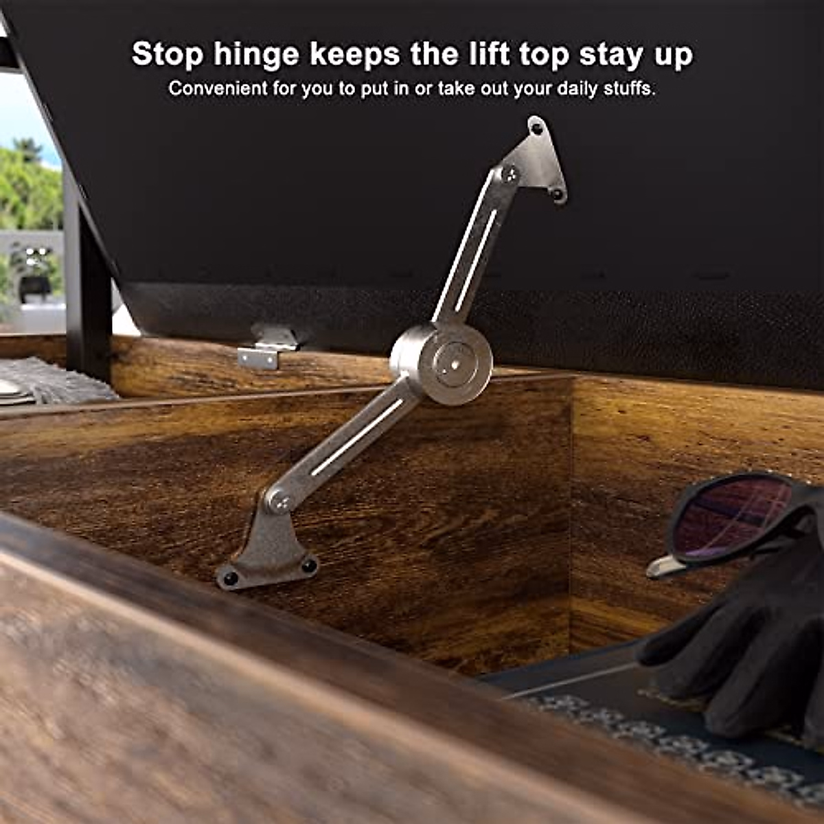 Homieasy Storage Shoe Bench with Padded Seat, Entryway Bench with Lift Top Storage Box, Industrial Shoe Rack Bench PU Leather Cushion Holds Up to 250 LB for Entryway Bedroom Hallway, Rustic Brown