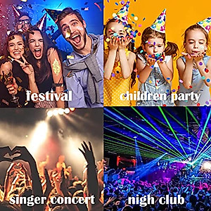 Paminify Blue Body Glitter Gel,Singer Concerts Music Festival Rave Accessories,Holographic Color Changing Glitter,Intense Mermaid Face Glitter for Body, Face, Hair and Lip,Vegan & Cruelty Free-1.76 oz