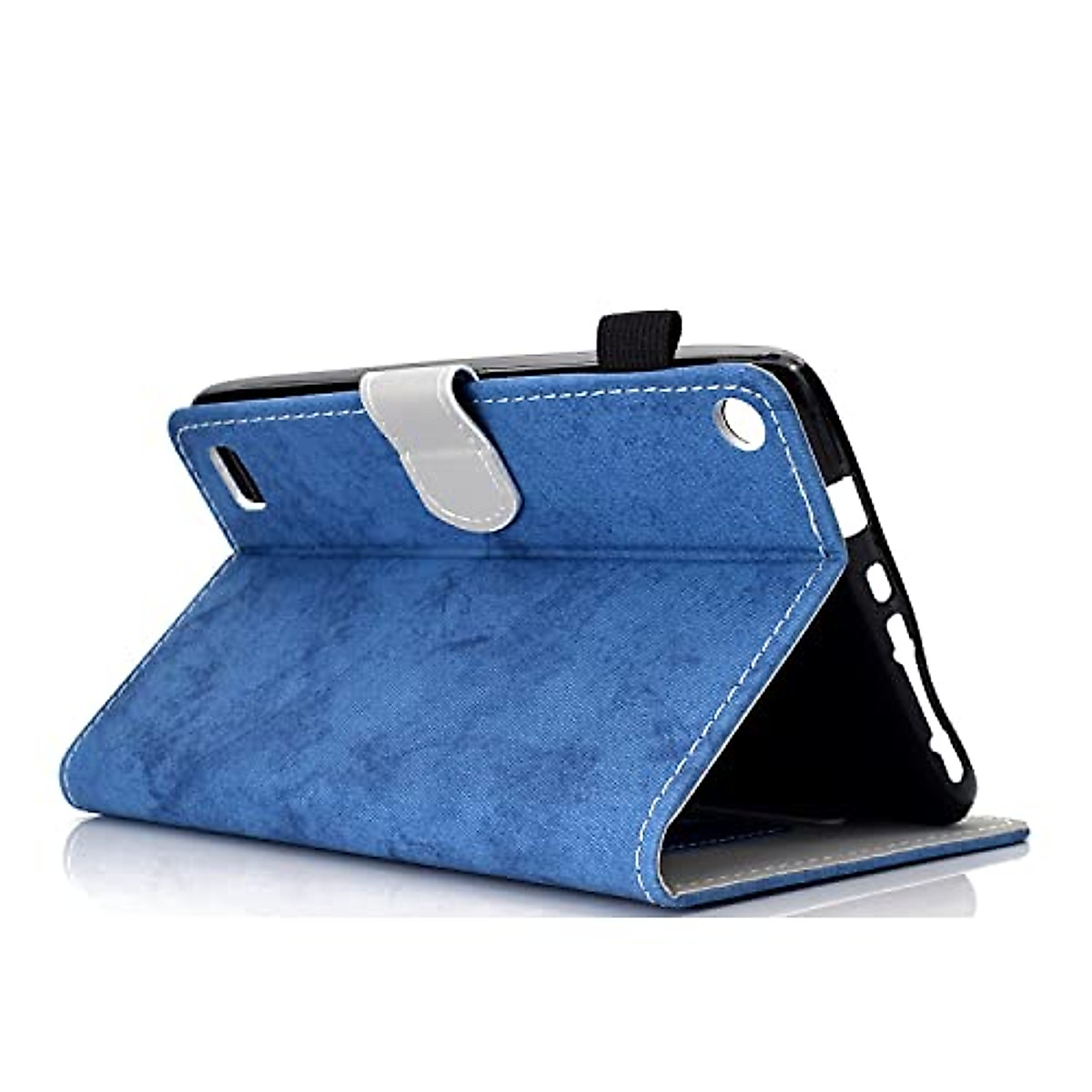 Tablet PC Case Case Compatible with Kindle Fire 7 2015/2017/2019 Case Cover,Slim Smart Folio Stand Cover Shockproof Protective Cases Auto Sleep/Wake Protective Case Tablet Home (Color : Blue)