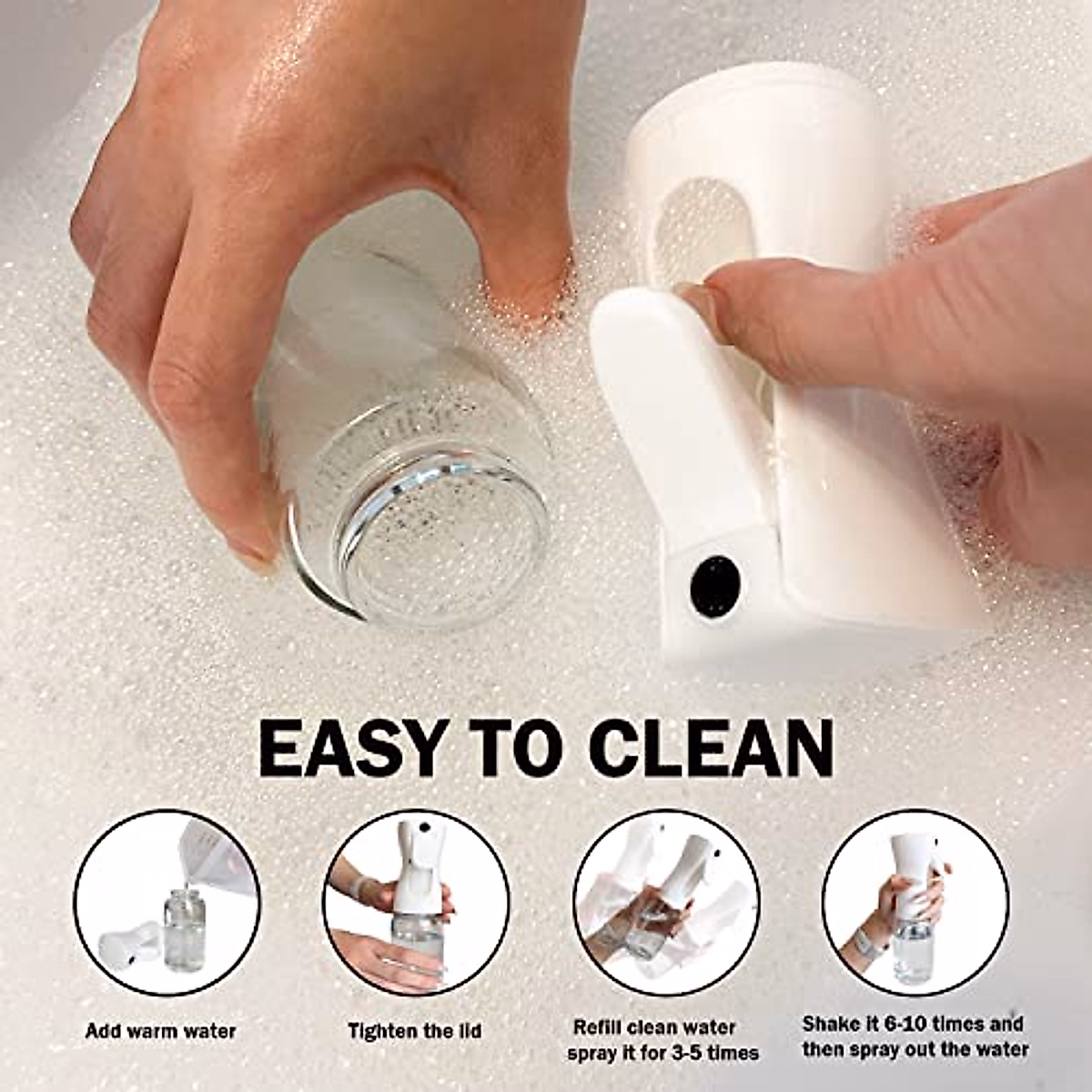 OnOnWare Oil Spray Bottle For Cooking 6.76 oz Cooking Oil Sprayer For Air Fryer | Glass Spray Bottles For Essential Oils | Cooking Oil Sprayer Salad Dressing Mister | Baking, Frying, BBQ