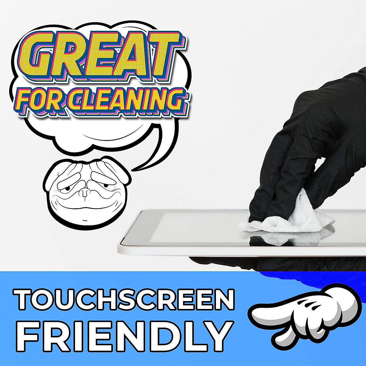 RVTUS Nitrile Gloves 5 Mil Disposable Gloves - Powder Free - Latex Free (100, X-Small)