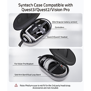 Syntech Hard Carrying Case with 10,000mAh VR Battery Pack Compatible with Meta/Oculus Quest2