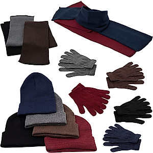 Bulk Case of 12 Backpacks and 12 Winter Item Sets and 12 Toiletry Kits and 12 Socks - Wholesale Care Package - Emergencies, Homeless, Charity