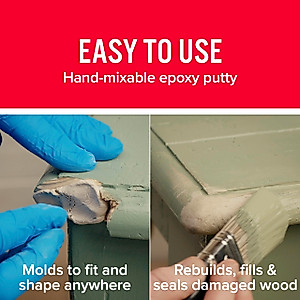 J-B Weld Tan KwikWood Wood Repair Epoxy Putty, 1 oz. Stick