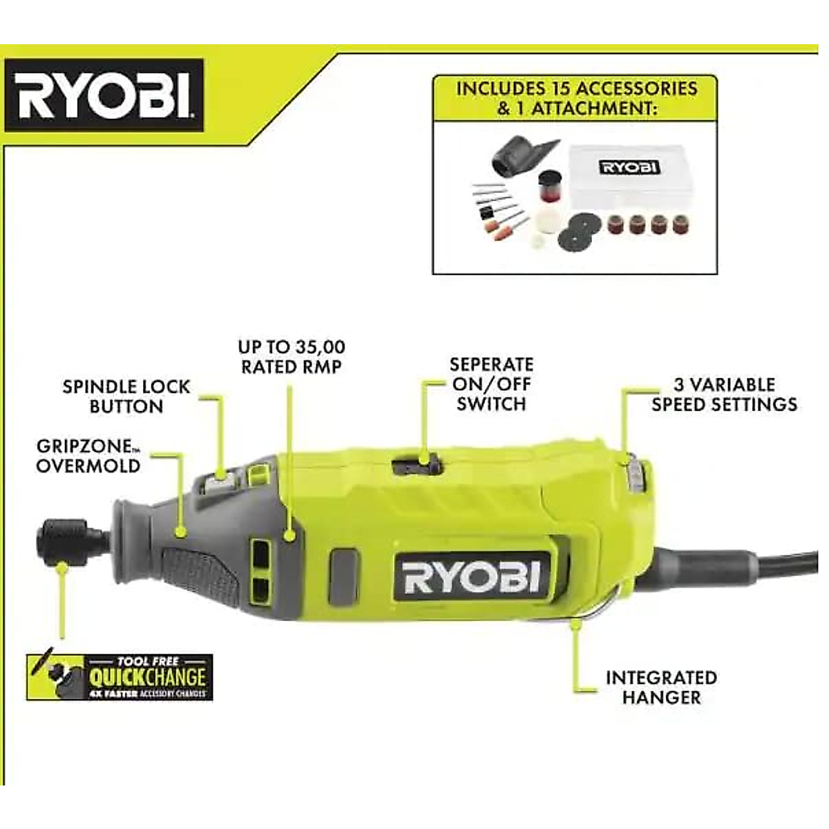 Ryobi 1.2 Amp Rotary Tool