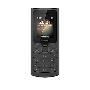 Nokia 110 4G | GSM Unlocked Mobile Phone | VoLTE | Black | International Version | Not AT&T/Cricket/Verizon Compatible