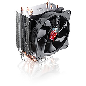 RAIJINTEK AIDOS II CPU Air Cooler with 10025 PWM Fan, 4 Copper Direct Contact Heat Pipes for Intel LGA 115x/AMD AM4