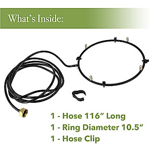 DecoBREEZE Fans Outdoor Misting Kit, One Size, Black