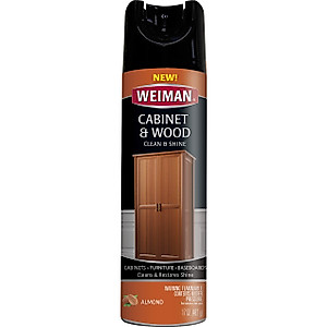 Weiman Cabinet & Furniture Polish - 17 Ounce - Aerosol Protect Clean Polish Wax Your Wood Tables Chairs Cabinets