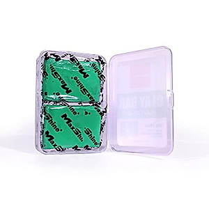 Maxshine Detailing Clay Bar 2pack 100g(2x50g) Car Detailing Bars, Heavy Grade Material-Clean Wash Green Bars and Remove Surface Contaminants Easily Green Clay Bar