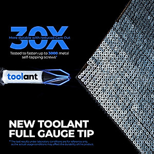 toolant 2 Inch Phillips Bit#2 Magnetic Anti Slip Impact Screwdriver Bits Set,20pcs Insert S2 Steel PH2 Driver Dit Set with CNC Machined Tips for Power Drill