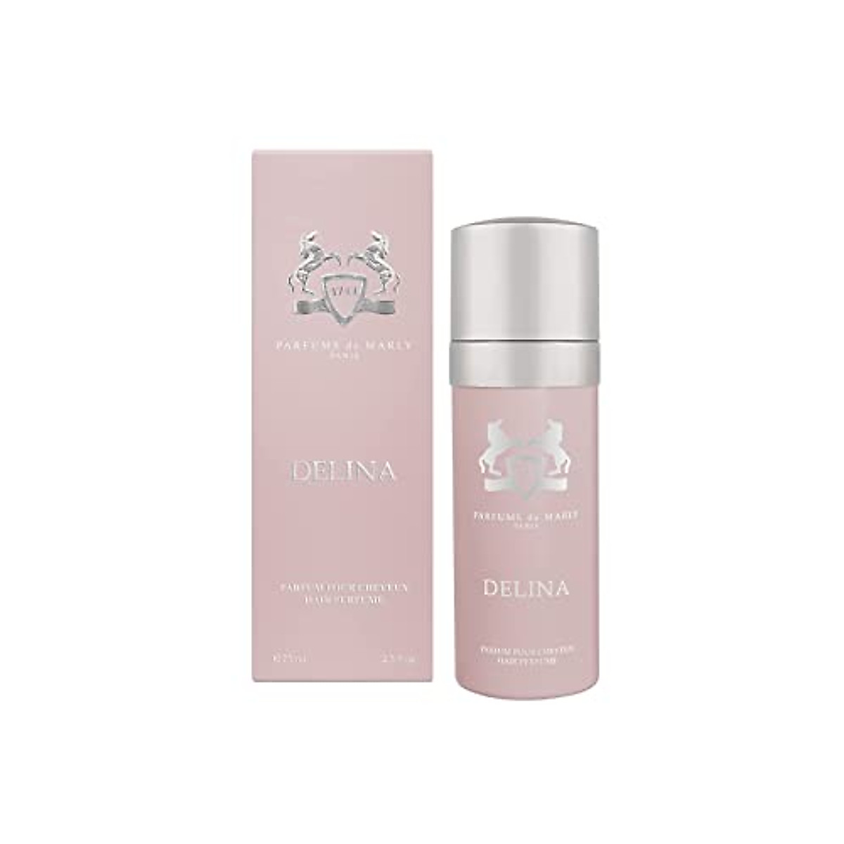 PARFUMS de MARLY - Delina Hair Mist - 2.5 Fl Oz - Ancillaries for Women - Top notes Rhubarb, Lychee, Bergamot Essence - Heart notes Turkish Rose, Peony, Vanilla - Base notes Cashmeran, Musk - 75ml