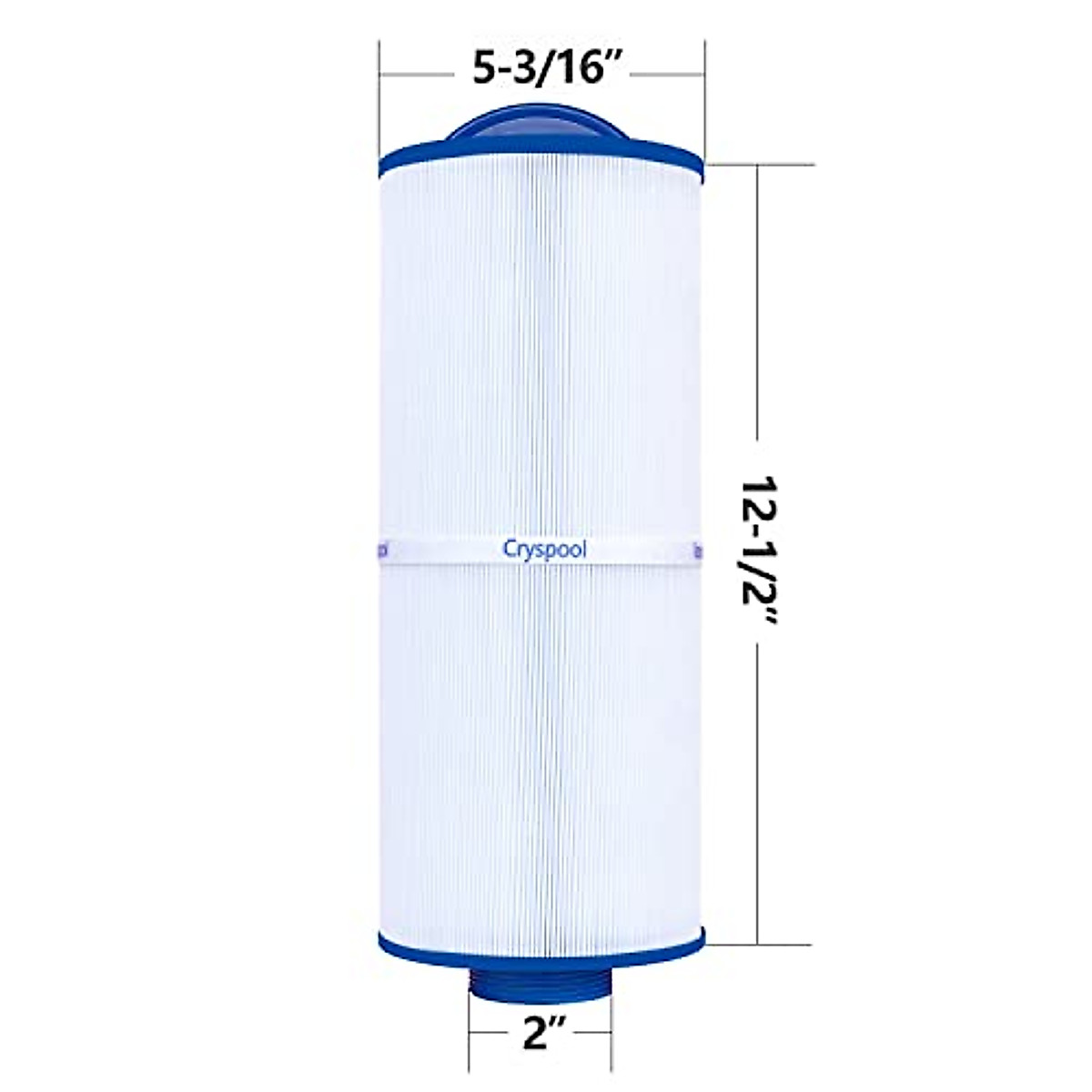 Cryspool MPT-Thread Spa Filter Compatible with Marquis 35, Marquis Spa 20042, 20092, 370-0240, PPM35SC-F2M, 5CH-352, FC-0196, 35 sq.ft, 2 Pack