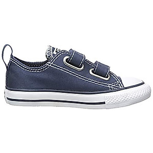 Converse Baby Boys Chuck Taylor All Star 2V Low Top Sneaker, Navy/White, 7 Infant