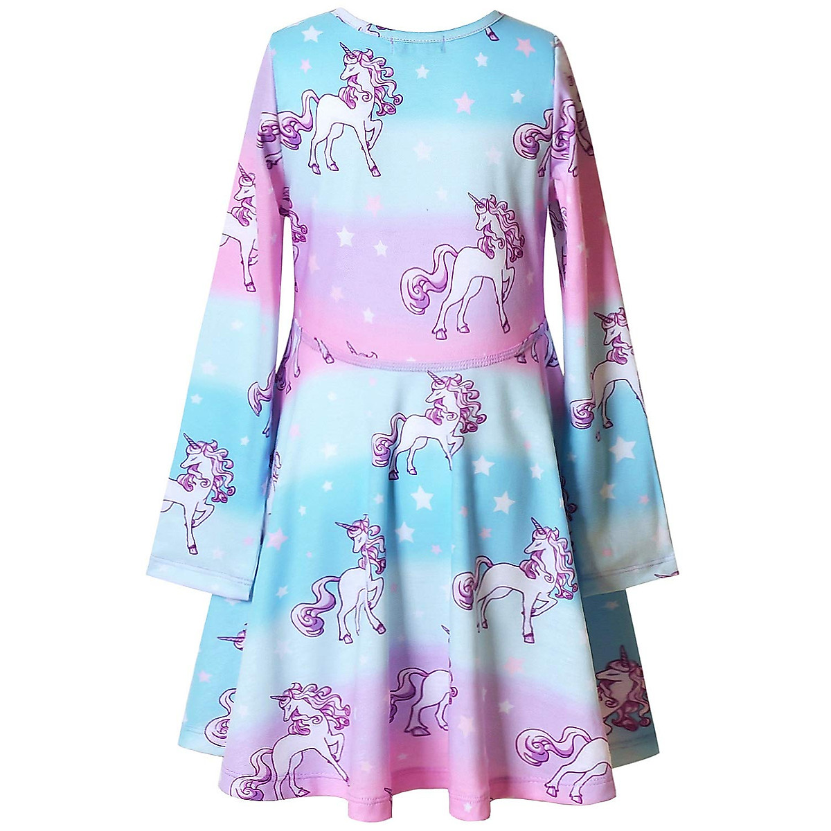 American Doll & Girl Matching Dresses Star Unicorn Outfits, Size 8 9