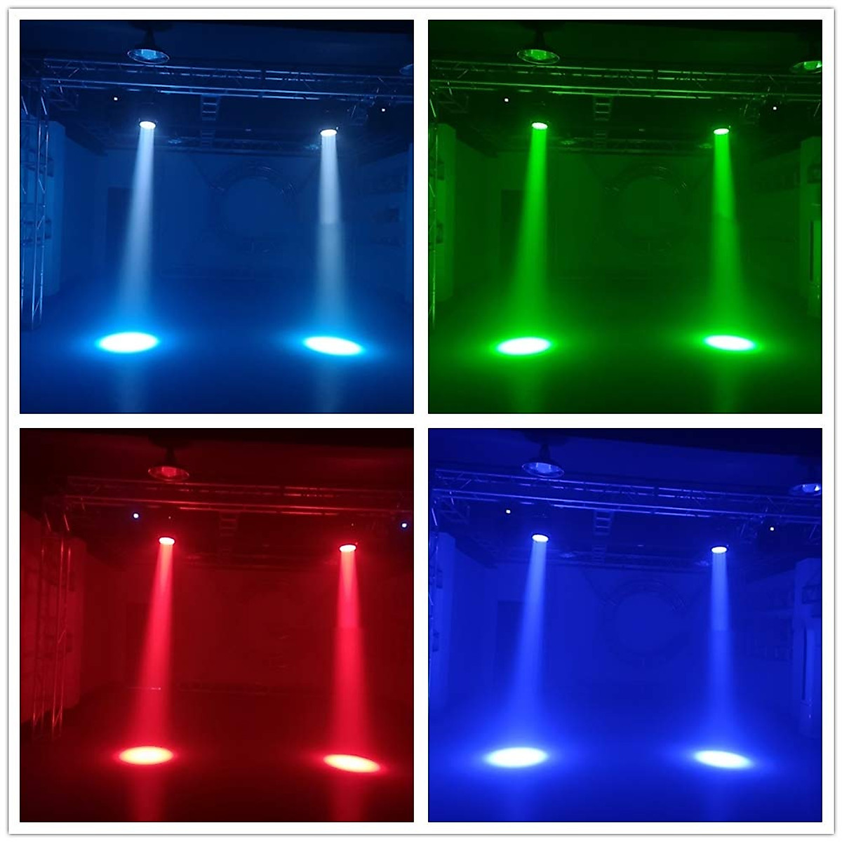 19x15W Zoom Beam Wash Moving Head Light for Stage Lighting Effect with RGBW 4in1 LED and DMX Control Dj Disco and Nightclub (1Pack)