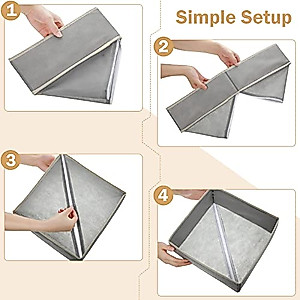 Potchen 24 Set Clothes Dresser Drawer Organizers, Closet Wardrobe Organizers Storage Dividers, Underwear Foldable Cloth Baby