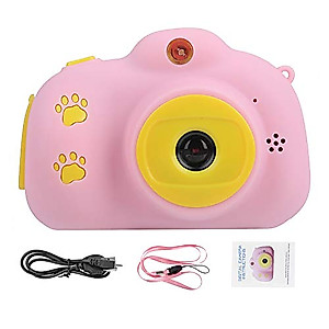 Children Camera Cartoon Digital DV 2.0 Inch IPS Screen Cartoon Digital Camera X700 Children Taking Pictures Toy Birthday Gift(Pink)