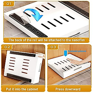 MADELL Sinks Under Sink Organizers,Kitchen Cabinet Organization,2 Tier Under Sink Slide Out Storage Shelf Slide Out Drawer Storage Shelves for Kitchen Living Room/Black