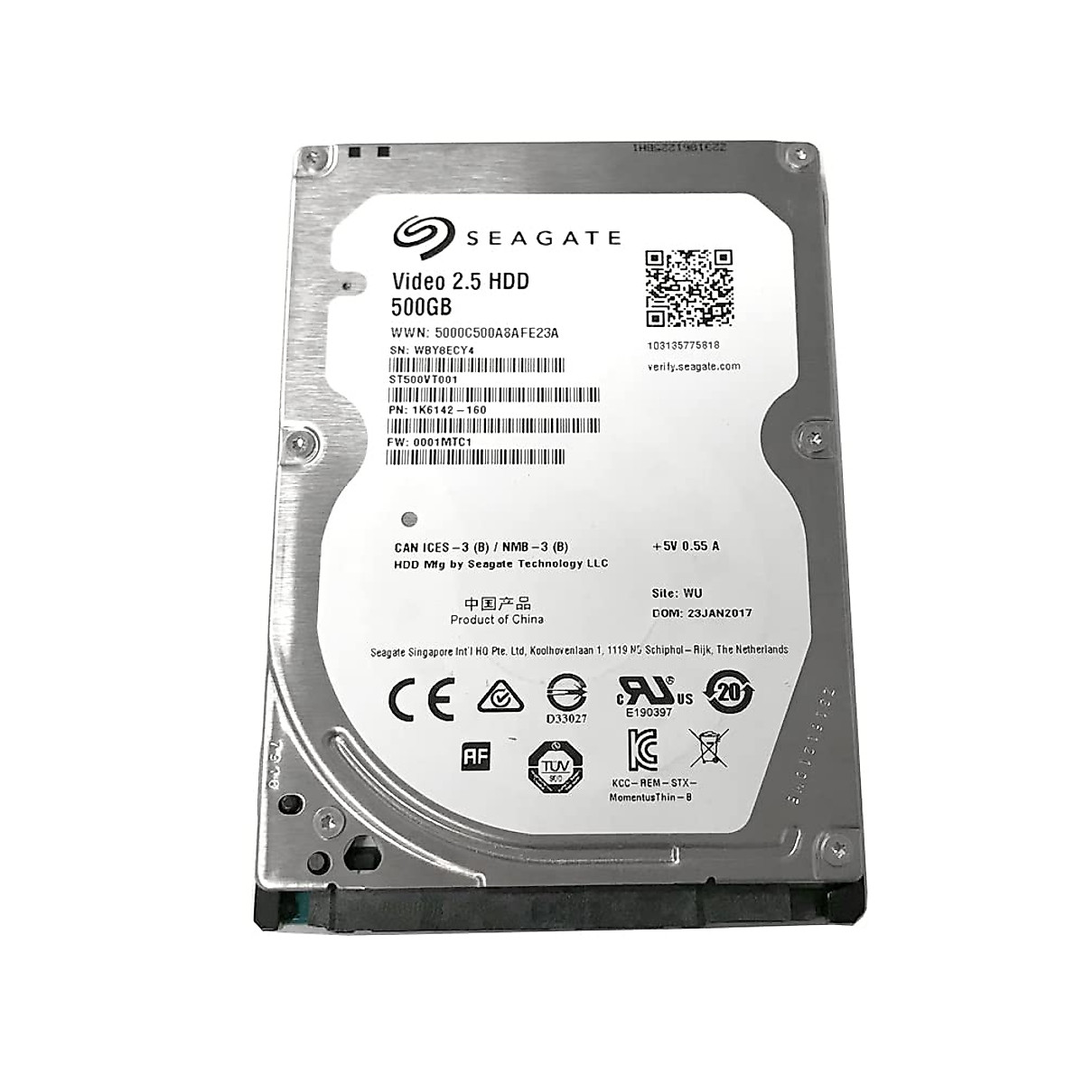 Seagate ST500VT000 Internal Hard Drive 500 GB (6.35 cm (2.5 Inch) 5400 RPM SATA Black
