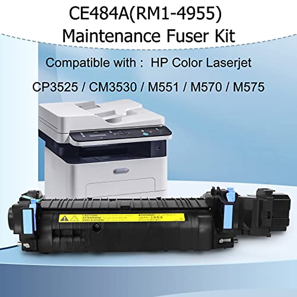 Ademon CE484A CE484 CE484A-AP RM1-4955 RM1-8154 Fuser Maintenance Kit for HP Color Laserjet CP3525 / CM3530 M551 M570 M575 Printers(110V)