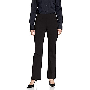 Briggs New York Women's Super Stretch Millennium Barely Boot Pull On Pant Pants, Black, 12
