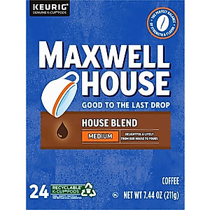 Maxwell House House Blend Medium Roast K-Cup Coffee Pods (24 ct Box)