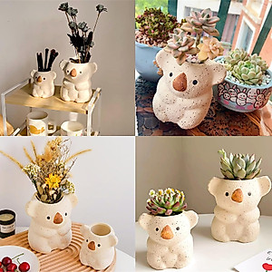 ETAKISH Vanilla Candles Highly Scented Gift Set for Women, Cute Koala Aromatherapy Jar Candle 6 oz 35 Hours Burn, Hand Poured Soy Wax Candle for Christmas Birthday Valentine Mother's Day