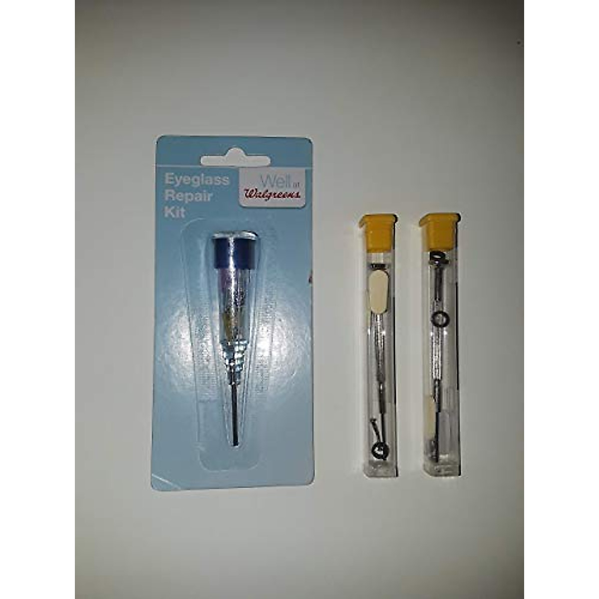 3 Set. Foster Grant Pocket Size Eyeglasses Repair Kits. Includes 3 Screw Drivers, Screws and Small Parts.