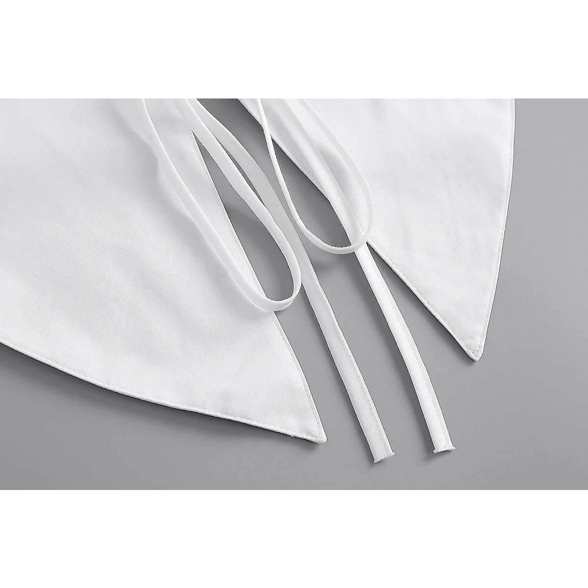 SUZALA Fake Collar Little Shawl Top Detachable Blouse False Collar for Women Girls (PointedCollar-White)