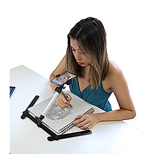 Phone/Camera/Webcam Stand for Overhead Recording of Drawing, Cooking, Crafts, Da Vinci Eye: AR Art Projector