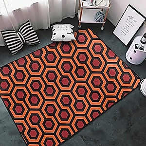The Shining Overlook Area Rug, Luxury Modern Classic Thick Soft Overlook Hotel Carpet, Non-Slip Carpet Large Floor Mat for Living Room Bedroom Dormitory Home Decor, 5x6ft
