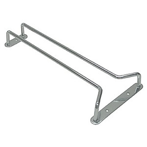 10 Inch Chrome Hanging Wine Glass Stemware Storage Rack