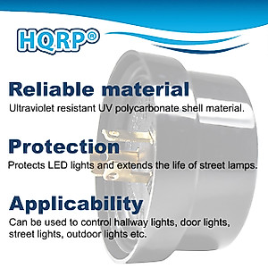 HQRP 2-Pack Photocell Sensor Shorting Cap Outdoor Light Photoelectric Switch Short Circuit Cap Twist Lock Plug for Led Garage Light, Outdoor Pole Light, Landscape Lightening etc.