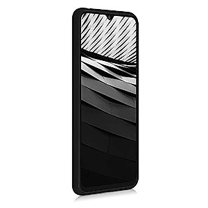 kwmobile Case Compatible with Xiaomi Redmi 9A / 9AT Case - Soft Slim Protective TPU Silicone Cover - Black Matte