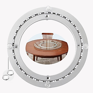 Swivel Turntable, Aluminium Alloy Turntable Bearing, Lazy Susan Heavy Duty Rotating Bearing Turntable Round Dining Table Smooth Swivel Plate Dining Table, Ball Bearing Aluminium Alloy Swivel Turntable