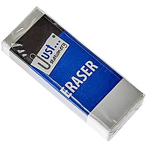 Just Stationery Eraser - White (Pack of 6)