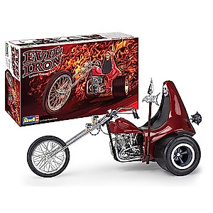 Revell 17325 Evil Iron Trike 1:8 Scale 153-Piece Skill Level 5 Model Motorcycle Bike Building Kit, White