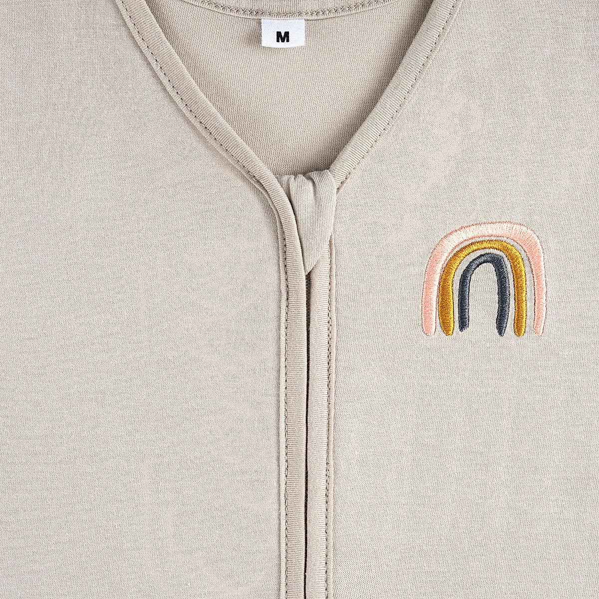 TILLYOU Sleep Sack 1 Pack - Baby Wearable Blanket with 2-Way Zipper, Extra Soft Cotton Sleeveless Sleeping Bag for Infants, 18-24 Months, Nude