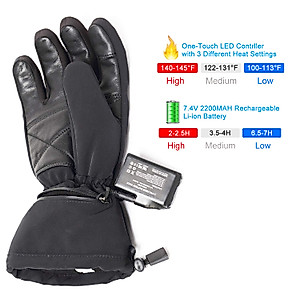Rechargeable 7.4V 2200mAh Lithium Polymer Batteries for Heated Gloves Socks Jacket Cloths Pack of 2