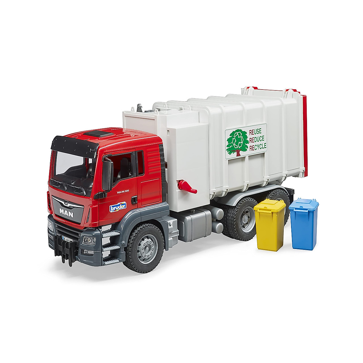 Bruder Man Tgs Side Loading Garbage Truck Vehicles-Toys