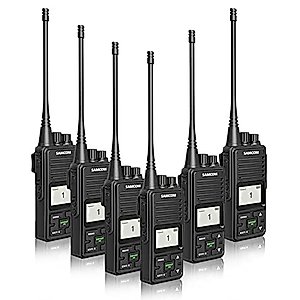 SAMCOM FPCN10A Two Way Radios Long Range, 3000mAh Battery High Power 2 Way Radios Walkie Talkies for Adults Rechargeable, Business Programmable Handheld UHF Radios with Dual PTT Group Call, 6 Packs