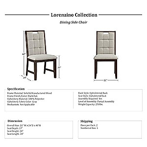 Lexicon Lorenzino 7-Piece Dining Set, Dark Oak