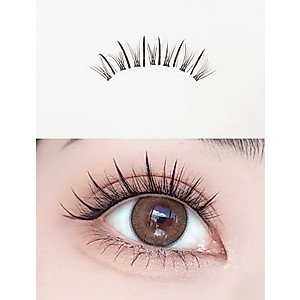 Ninetynine 240pcs Mixed Pack C Curl False Eyelash Extension Individual Lashes Lower Bottom Lash (5-6mm) Fairy Style A Shape (10-12mm) Fish Tail (9-11mm) Natural Clusters, 240 Count (Pack of 1)