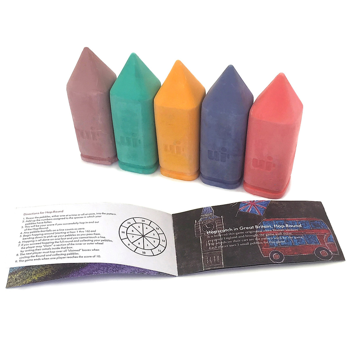 Urban Infant Non-Toxic Sidewalk Chalk for Toddlers 1-3 and Kids - Washable Outdoor Jumbo Chalk - Original