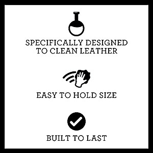 TriNova Leather Care Bundle - Made in USA - Leather Cleaner, Conditioner and Leather Brush Kit