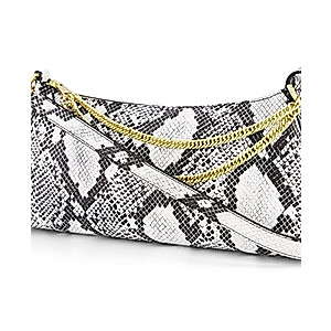 Zac Posen Posen Zip Top Shoulder Bag, Multi White Black
