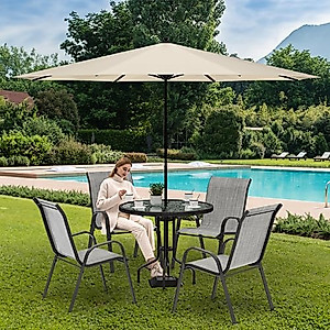 Amopatio Patio Dining Set for 4, Outdoor Table and Chairs Set